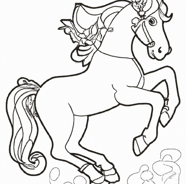 8 tolle Malvorlagen von Pferden - kostenlos herunterladen